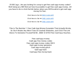 500$ Free Cash App Money Code Glitch Working New!!! masdi
