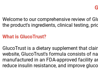 GlucoTrust Scam