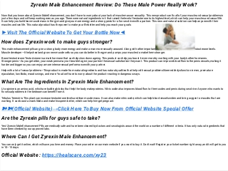 Zyrexin Male Enhancement