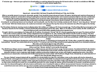 Downl𝚘ad— Animal 2024 𝙵ull𝙼ovie Filmyzilla HI𝙽DI Dub𝚋ed 7𝟸0p, And 10𝟾0p