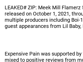LEAKED# ZIP: Meek Mill Flamerz 5 Album Download