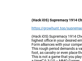 (Hack iOS) Supremacy 1914 Cheats 500k free goldmark rewards no ads ...