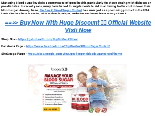 Bio Gen X Blood Sugar Control US Reviews 2024: Read Ingredients & Price!