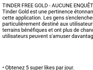 Tinder Or Gratuit - Reel Gratuit 2022