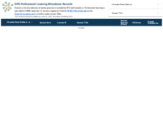 DPS PL & PLC Attendance Records