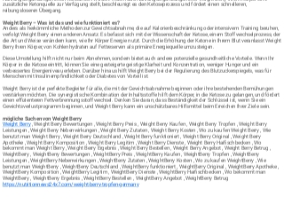 Weight Berry-Bewertungen-Preis-Kaufen-Tropfen Leistungen Wo zn kaufen ...