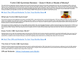 Fortin CBD Gummies