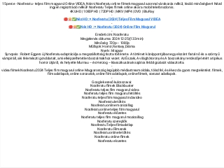 »[VIDEA-HD] `Nosferatu` (2024) Online Teljes Film Magyarul