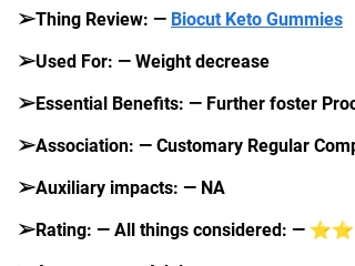 Biocut Keto Gummies Reviews :- Become The Fittest Ever With Biocut Keto