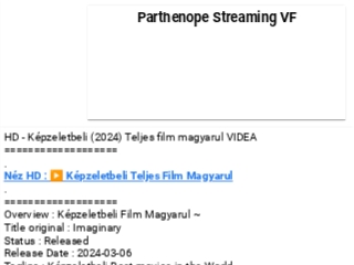 ⫷Videa⫸ Képzeletbeli Teljes Film Magyarul cinema city