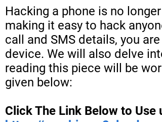 How to Hack Any Mobile Number Call and SMS Details
