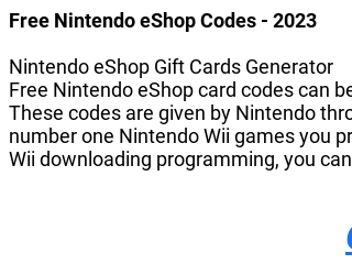 Earn*~ Nintendo eShop [Codes] Generator 2023