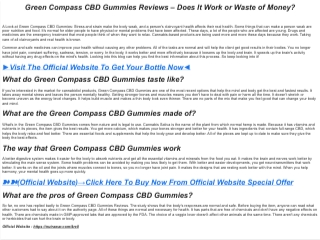 Green Compass CBD Gummies