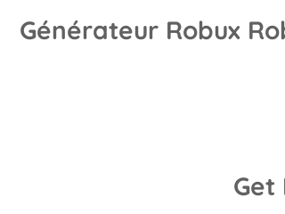 Générateur Robux Roblox Gratuit Sans Vérification Humaine - (générateur ...