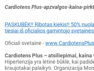 Cardiotens Plus-apzvalgos-kaina-pirkti-kapsules-nauda-Kur nusipirkti in ...