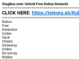 StagBux.com: Unlock Free Robux Rewards