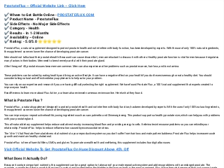 ProstateFlux Reviews : Prostate Flux Ingredients and Side Effects ...