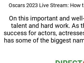 Oscars live stream 2023: Watch the 95th Academy Awards for watch free