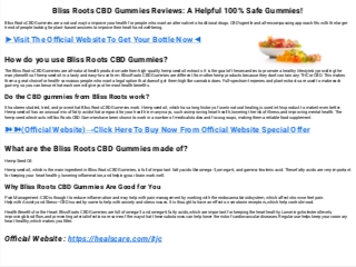 Bliss Roots CBD Gummies