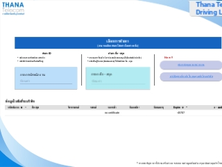 Thana Telecom Driving License