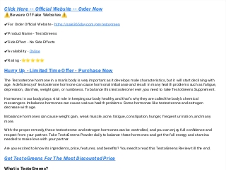 TestoGreens Reviews (#1 USA Premium Testoosterone Booster Formula ...