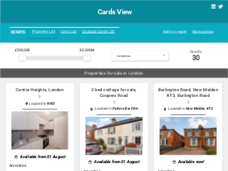 Cards View - Demo + Usage Guide