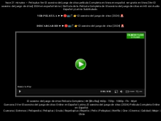 *REPELIS¡ Ver El asesino del juego de citas (2024) Película ONLINE ...