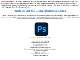 Adobe Photoshop Full Version Free Download [2025]