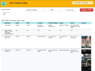 QICS | BNF Info device output