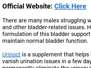 Urinoct Reviews (Official Updated Price 2023) '' Truth Exposed