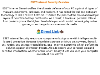ESET Internet Security Crack Free Download