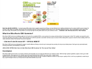 Bliss Roots CBD Gummies Reviews (User Warnings!) Is It Safe To Buy?