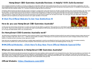 HempSmart CBD Gummies Australia