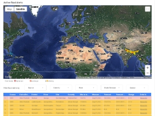 Google Flood Alerts Dashboard