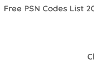 Free PSN Codes List 2021 Unused No Verification 500 - (free psn codes ...