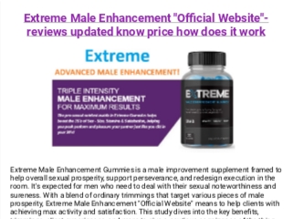 Extreme Male Enhancement "Official Website"- reviews updated know price ...