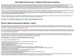 Max Male Enhancement