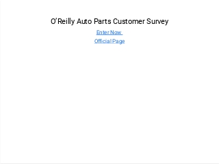 O’Reilly Auto Parts Customer Survey on Oreillycares.com - O’Reilly Auto ...
