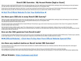 Revolt CBD Gummies
