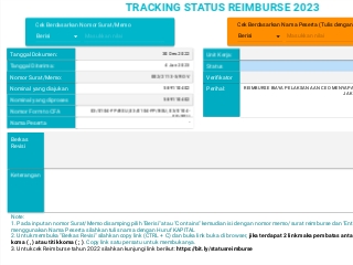 Cek Status Reimburse