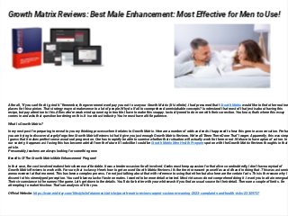 How Can You Better Optimize The Growth Matrix Program?