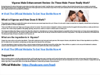 Vigorax Male Enhancement