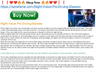 Night Vision Pro Driving Glasses Night Vision Pro Glasses Reviews ...