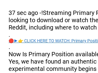 [123Movies.Watch.] Primary Position (2023) FullMovie Free Streaming ...