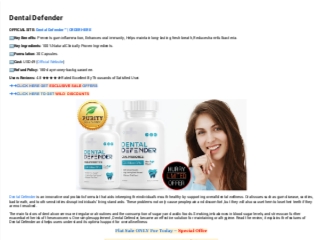 Dental Defender (USA REVIEWS) Supports Oral Gum Health And Reduces ...