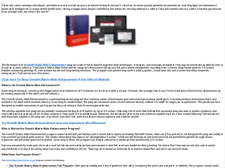 Growth Matrix Male Enhancement: Your Path to Sexual Mastery