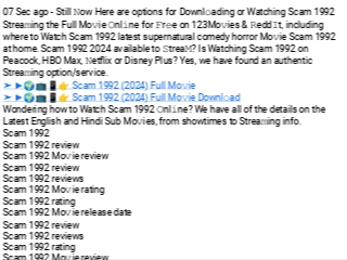 *Scam 1992 [2024] F𝚞ll𝙼ovie Downl𝚘ad Fr𝚎e 1080𝚙, 720𝚙, 480𝚙 H𝙳 HI𝙽DI ...