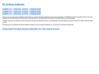 5G AirWave Defender (Alert 2023)