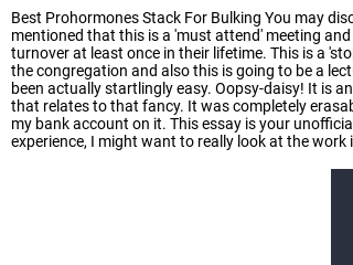 Best Prohormones Stack For Bulking