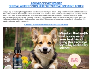 UltraK9 Pro Reviews (Dog Supplement) All You Need To Know About Ultra ...